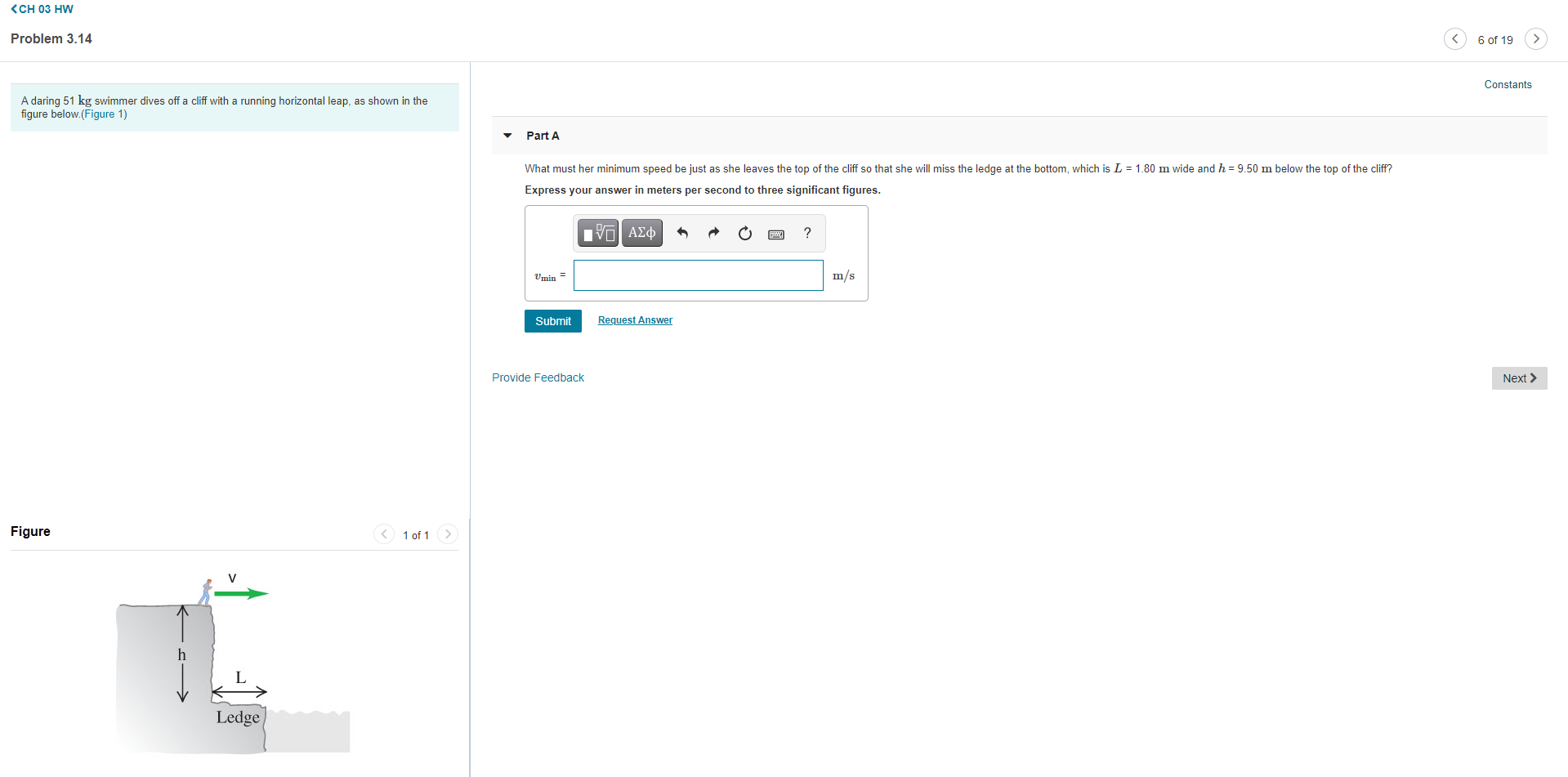Solved Figure 1 of 1 > V h Ledge | Chegg.com