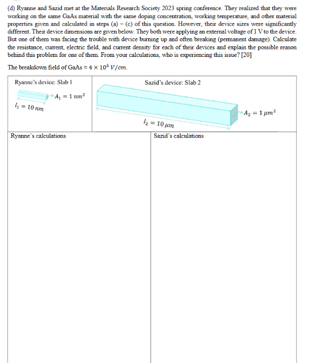 Solved Problem 5[50]. A fully compensated GaAs semiconductor | Chegg.com
