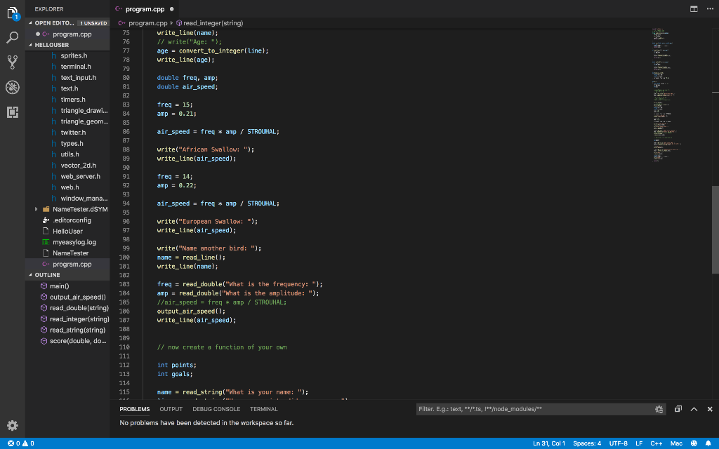 Can you help me clean up this code by putting it into | Chegg.com