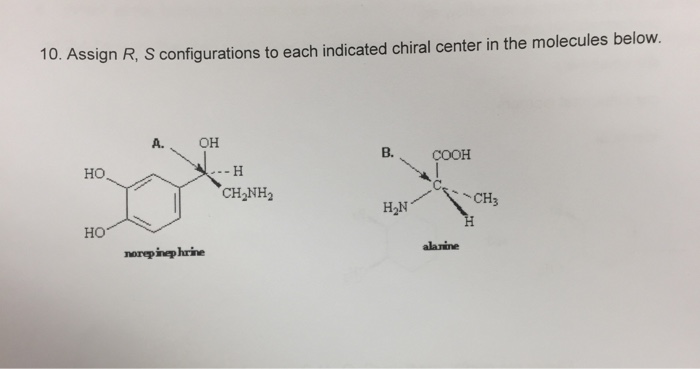 Solved 10. Assign R, S configurations to each indicated | Chegg.com