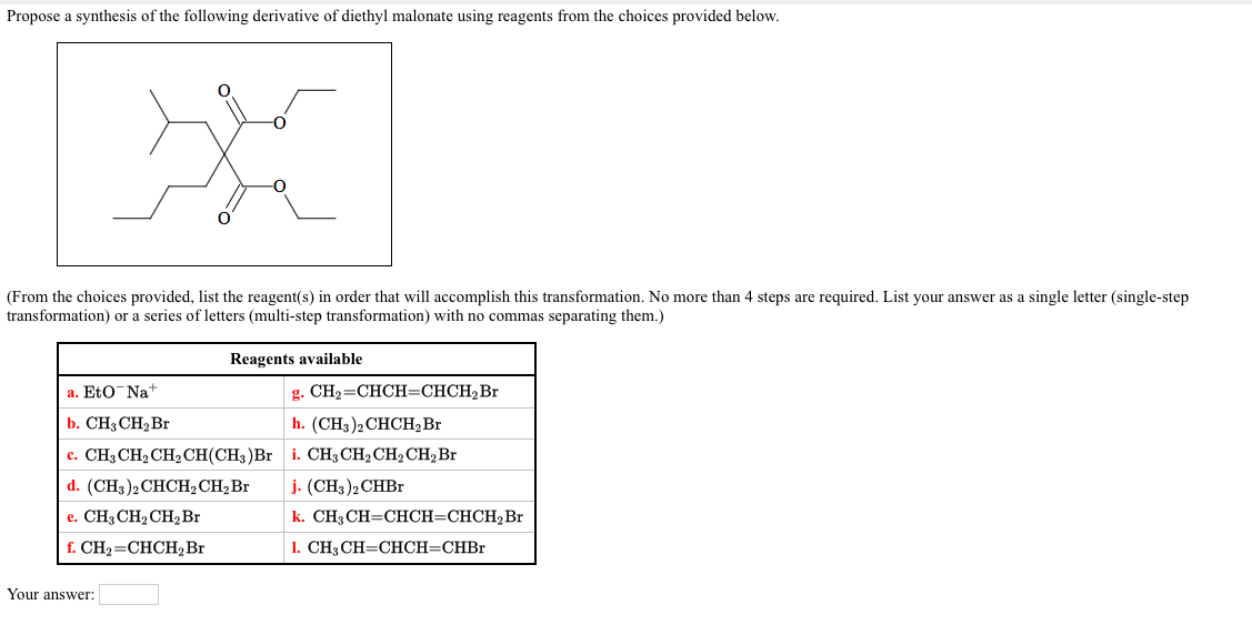 Solved Propose a synthesis of the following derivative of | Chegg.com