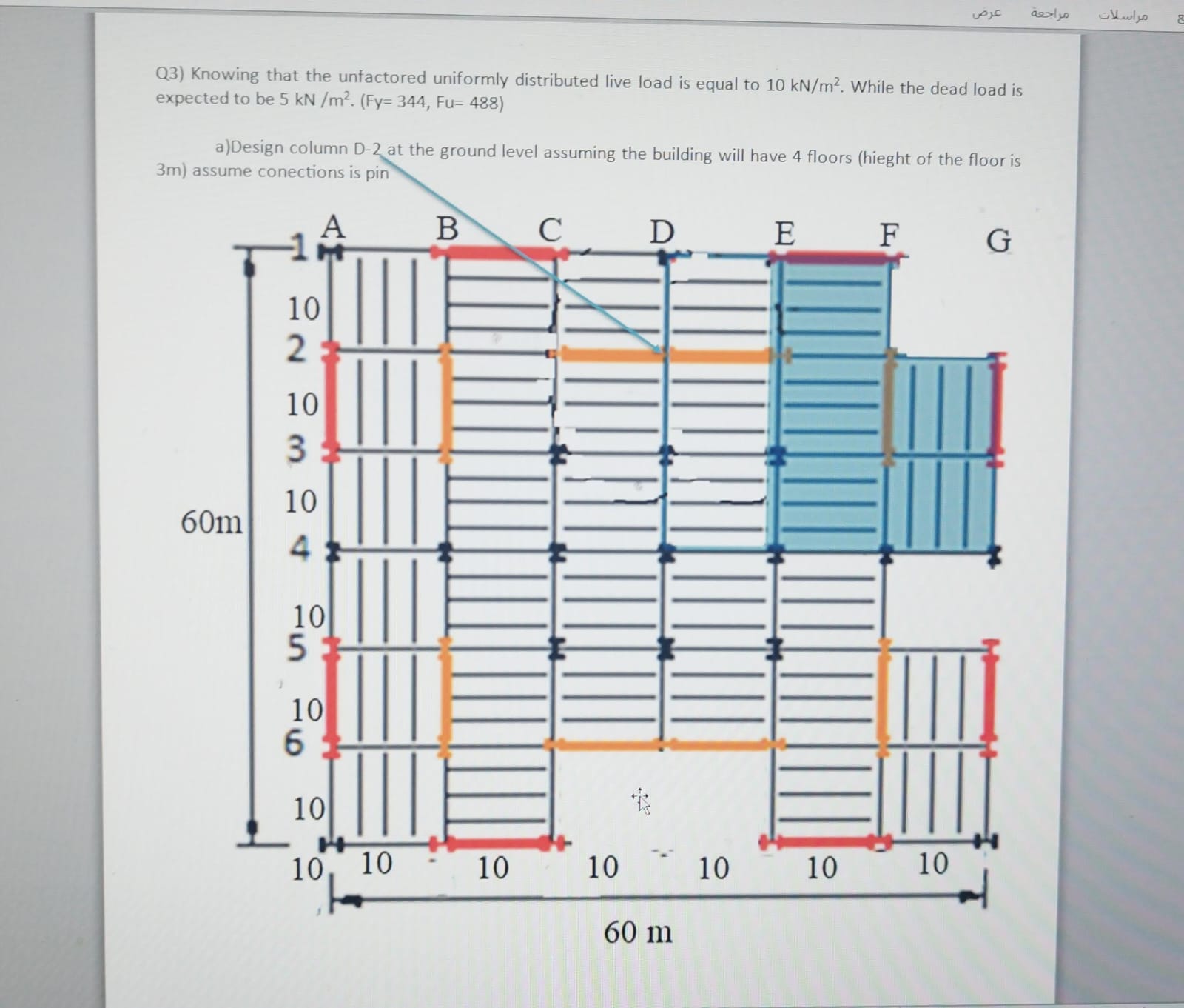 Solved Q3) ﻿Knowing that the unfactored uniformly | Chegg.com