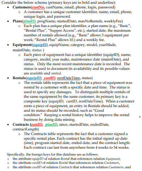 Solved the attribute planID of relation Contracts that | Chegg.com
