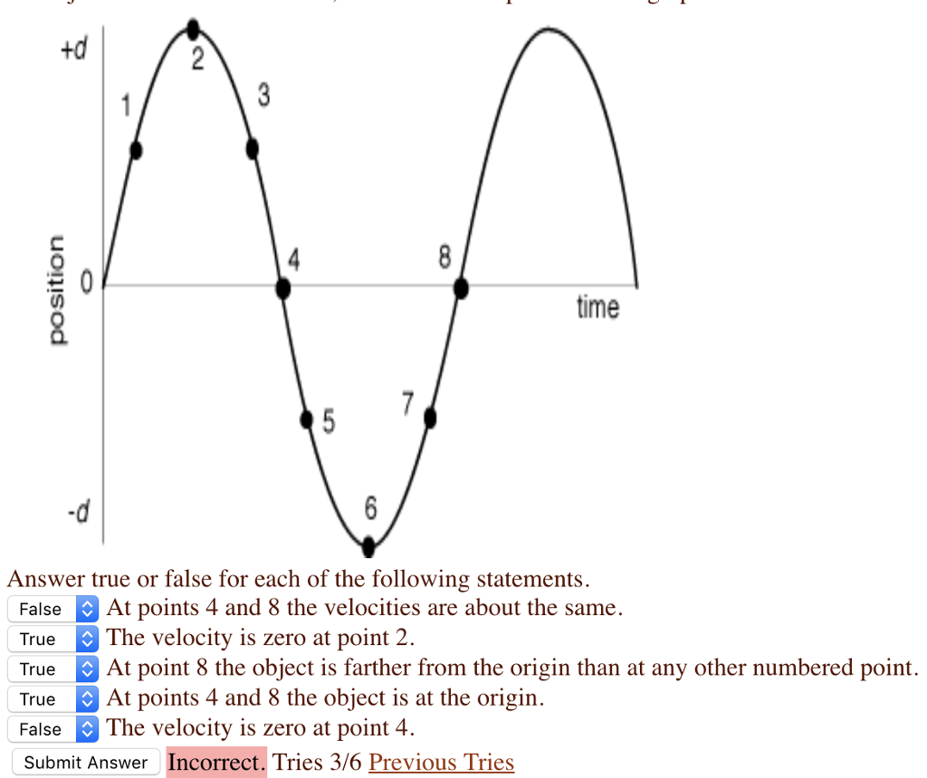 Solved An object moves back and forth, as shown in the | Chegg.com