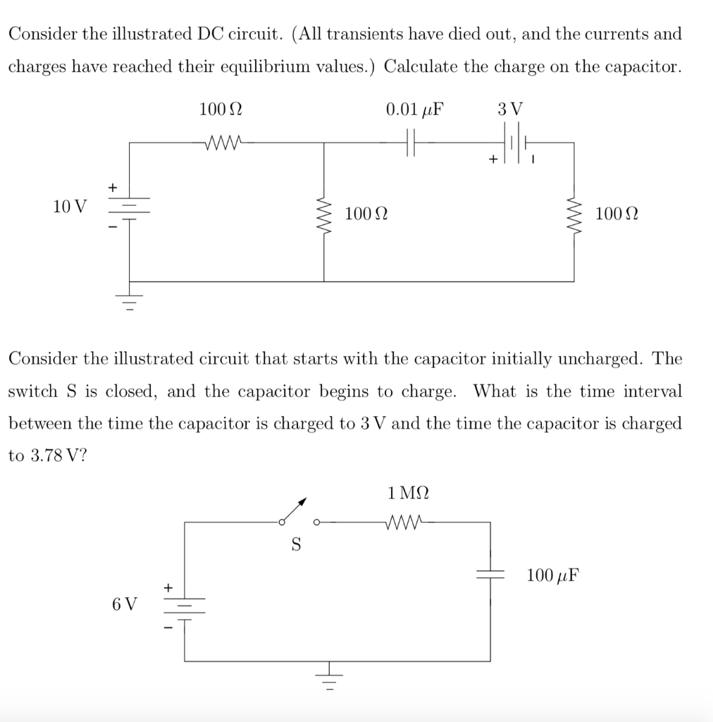 Solved Consider the illustrated DC circuit. (All transients | Chegg.com