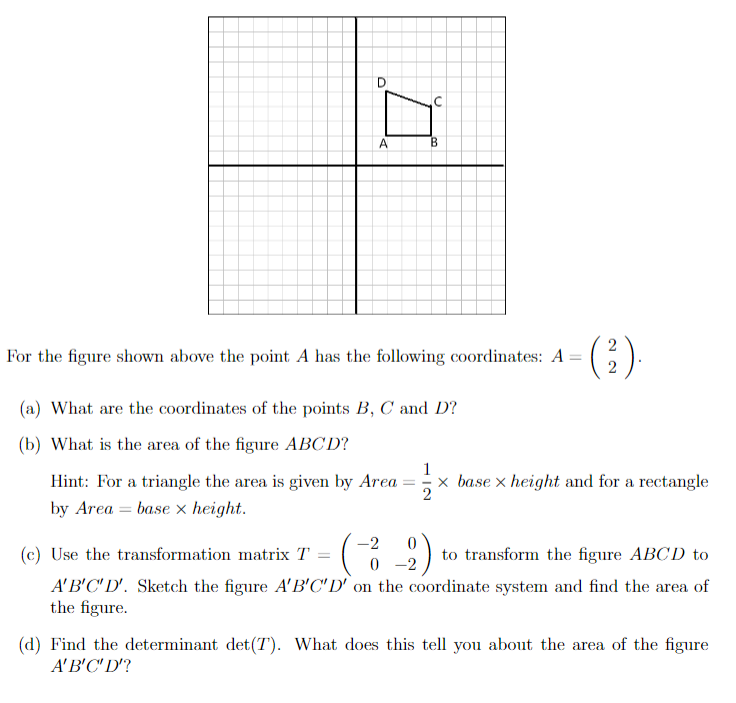 Solved D C A B For the figure shown above the point A has | Chegg.com