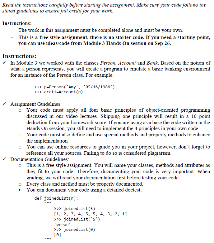 Read the instructions carefully before starting the | Chegg.com