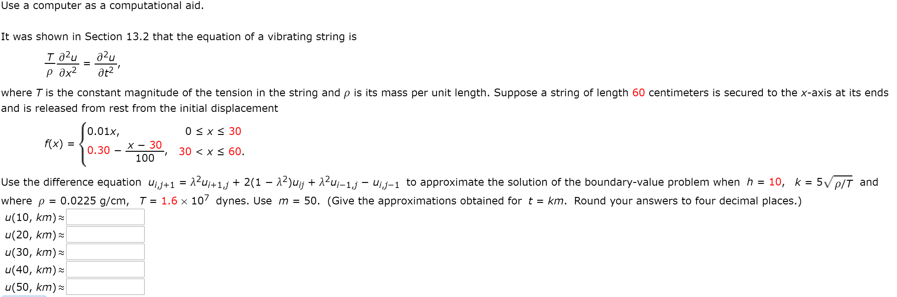 Use a computer as a computational aid. It was shown | Chegg.com