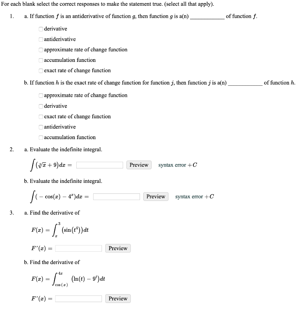 Solved For each blank select the correct responses to make | Chegg.com