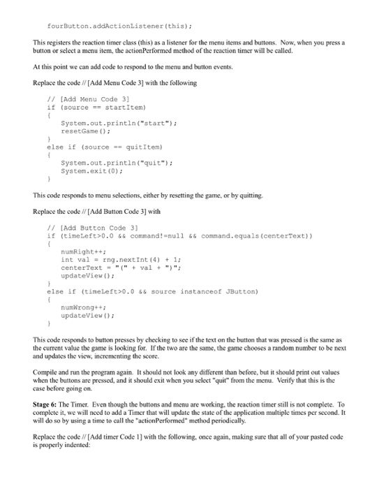 Solved Java has a built-in library called "Swing" that | Chegg.com