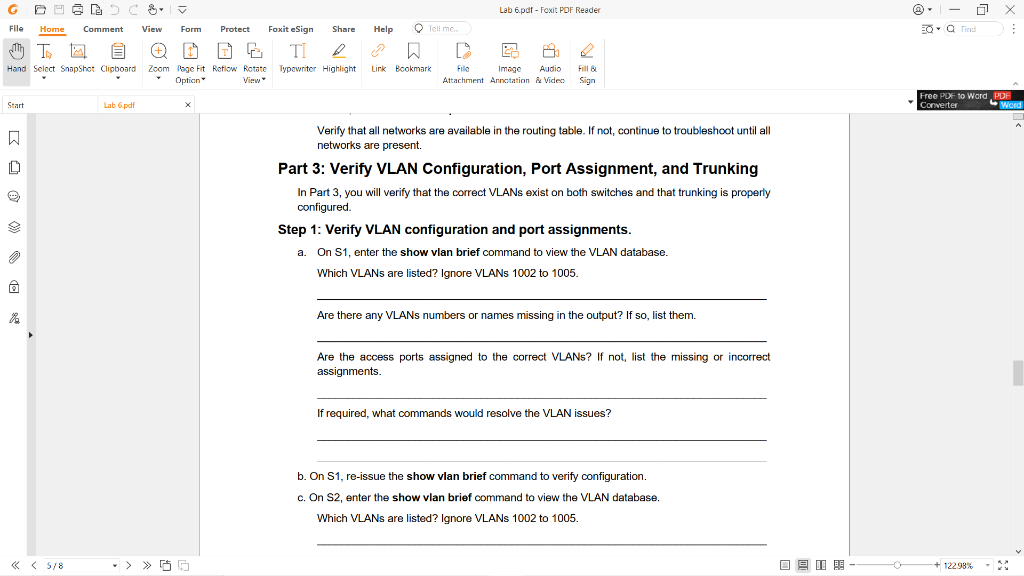 Addressing TableObjectives Part 1: Build the Network | Chegg.com