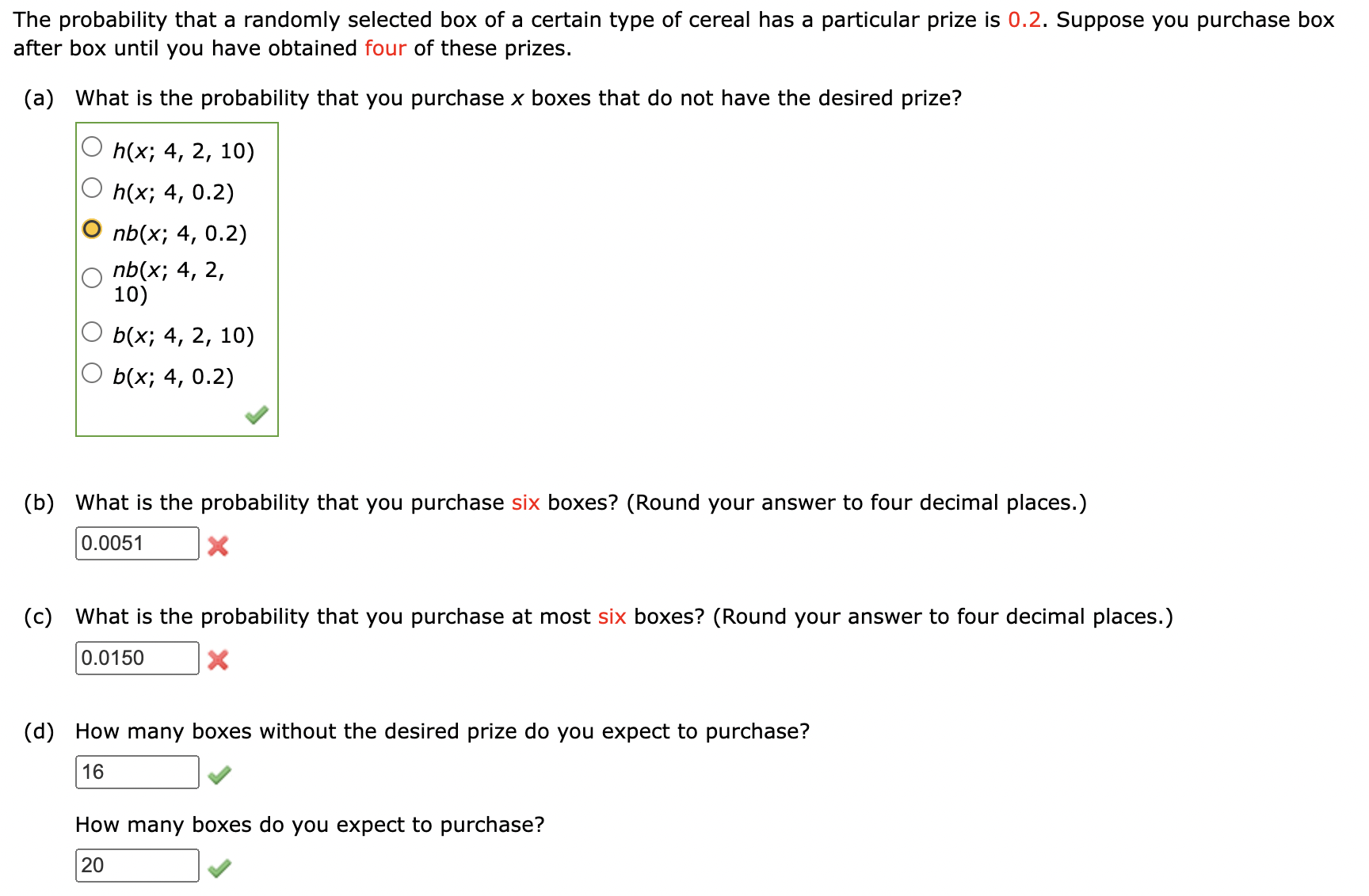 Solved The probability that a randomly selected box of a | Chegg.com