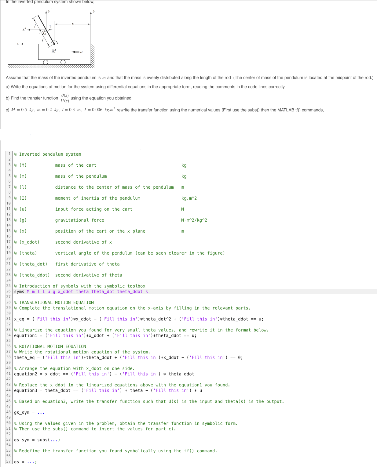Solved Can you edit and write the Matlab code I gave in the | Chegg.com