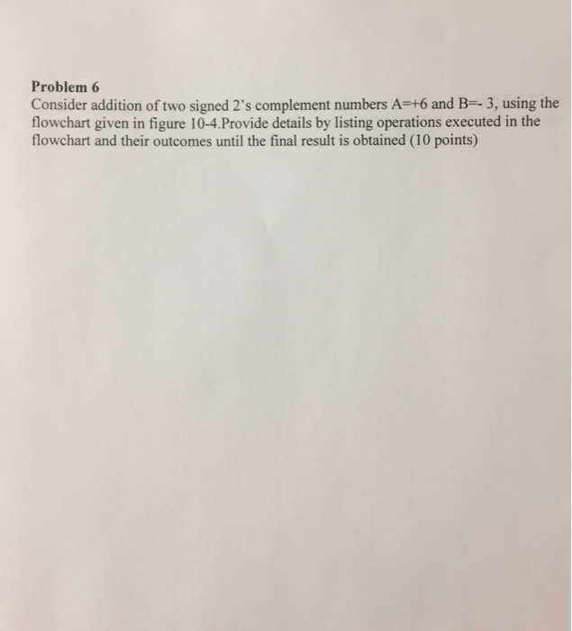 Consider addition of two signed 2's complement | Chegg.com