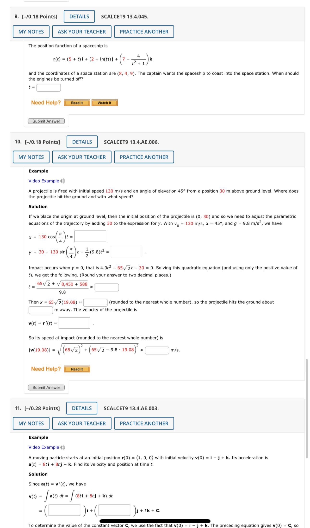 Solved The position function of a spaceship is | Chegg.com