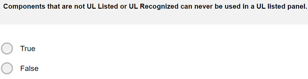 Solved Components that are not UL Listed or UL Recognized | Chegg.com
