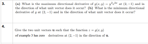 Solved 3. (a) What is the maximum directional derivative of | Chegg.com