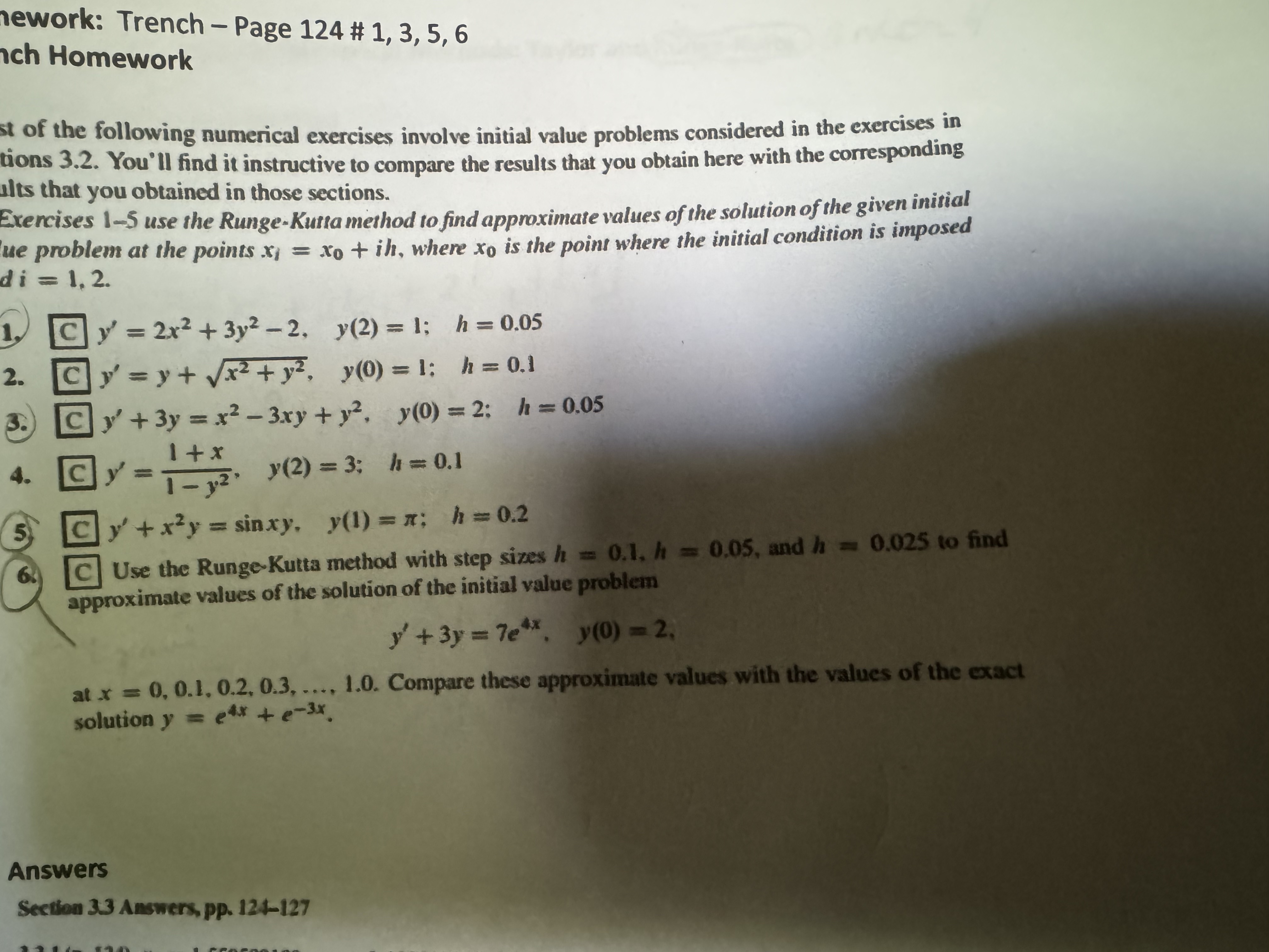 Solved st of the following numerical exercises involve | Chegg.com