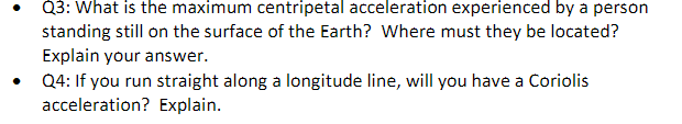 Solved Q3: what is the maximum centripetal acceleration | Chegg.com
