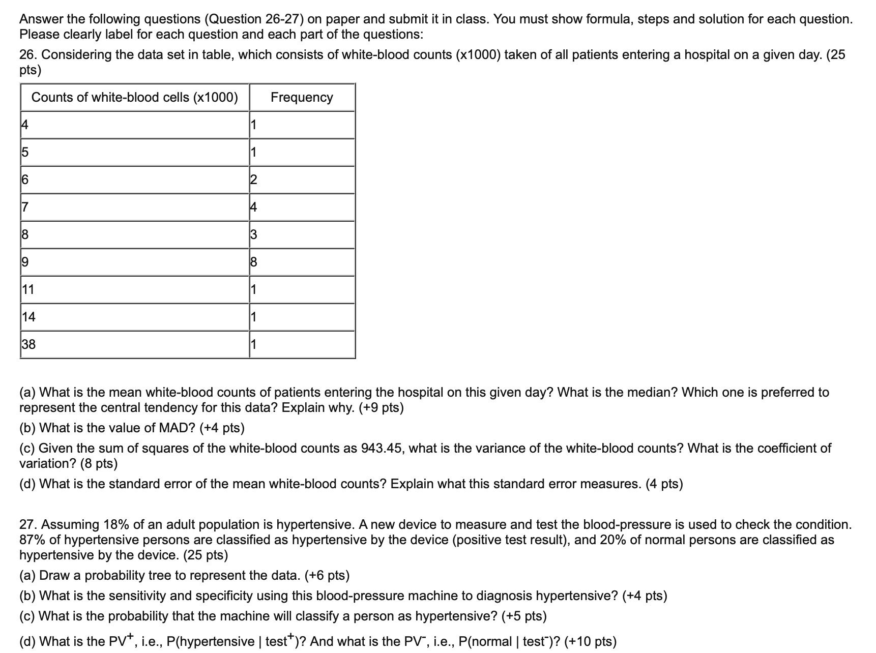 Solved Answer the following questions (Question 26-27) on | Chegg.com