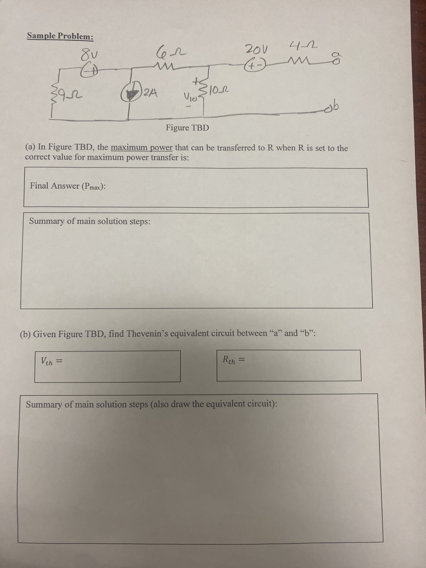 Solved S?(a) ﻿In Figure TBD, ﻿the maximum power that can be | Chegg.com