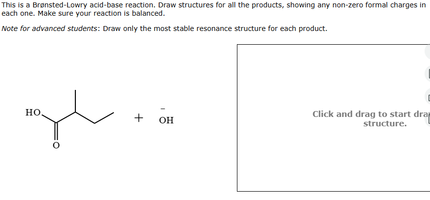 Solved This is a Brønsted-Lowry acid-base reaction. Draw | Chegg.com