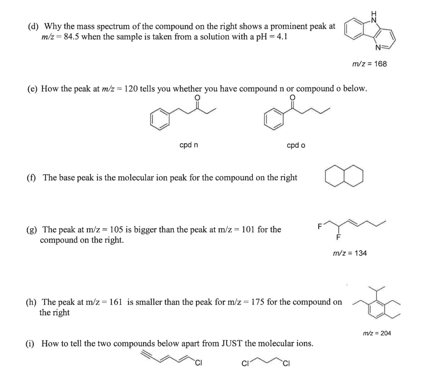 Solved Briefly explain the following observations. Be sure | Chegg.com