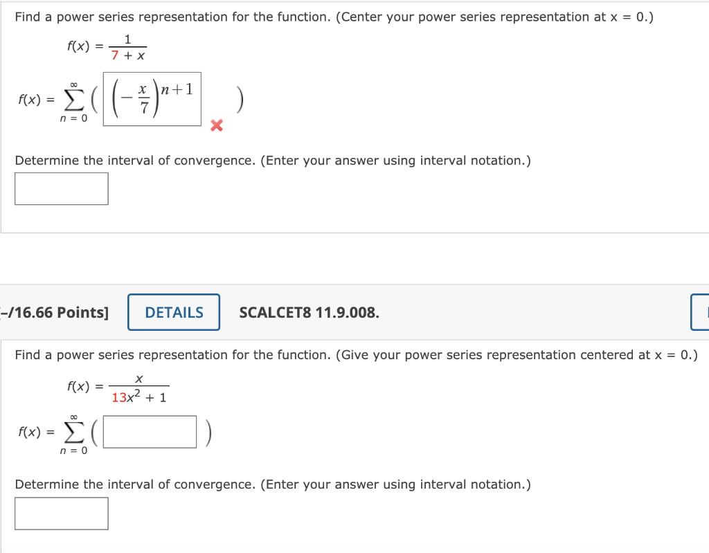 Solved Find a power series representation for the function. | Chegg.com