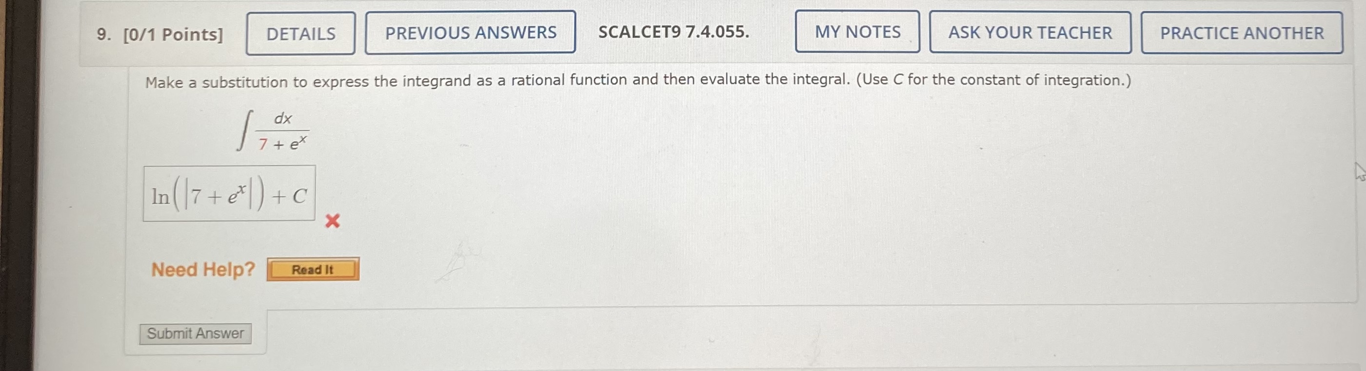 Solved Make a substitution to express the integrand as a | Chegg.com