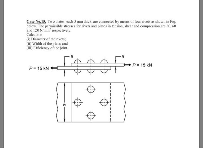 Solved Case No.15. Two plates, each 5 mm thick, are | Chegg.com