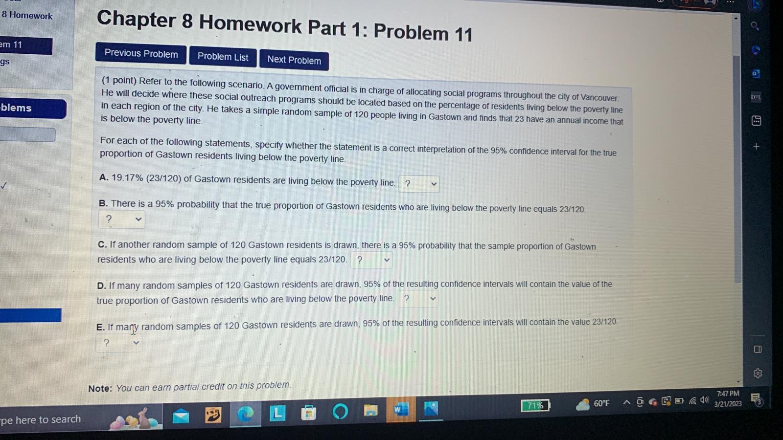 Solved 8 Homework Chapter 8 Homework Part 1: Problem 11 (1 | Chegg.com Solved 8 Homework Chapter 8 Homework Part 1: Problem 11 (1 | Chegg.com