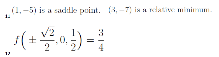 Solved 11. Find the stationary points of | Chegg.com