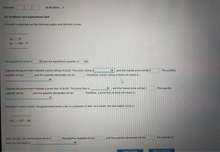 Solved Attempts: Do No Harm:14 10. Problems and Applications | Chegg.com