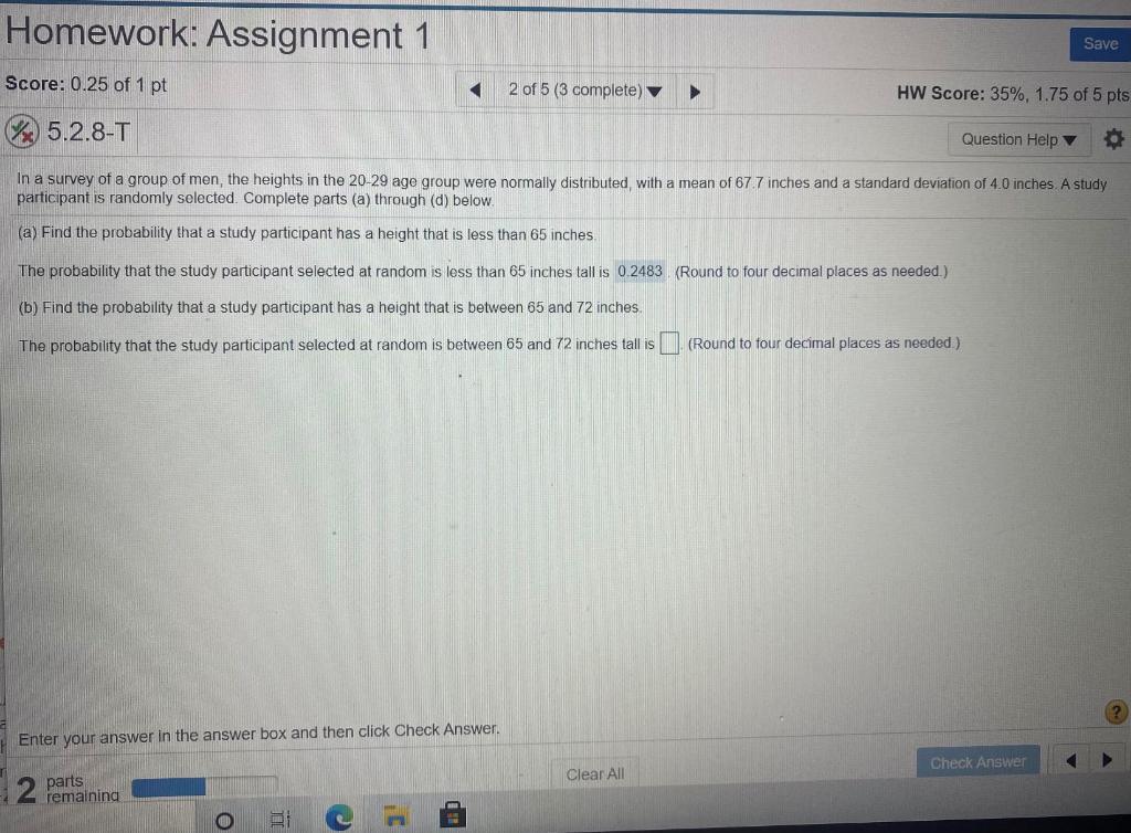 Solved Homework Assignment 1 Save Score 0 25 Of 1 Pt 2 Of