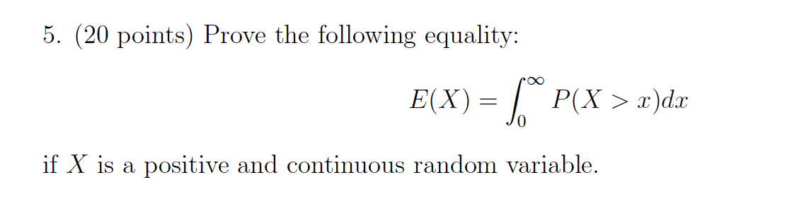 Solved (20 ﻿points) ﻿Prove the following | Chegg.com