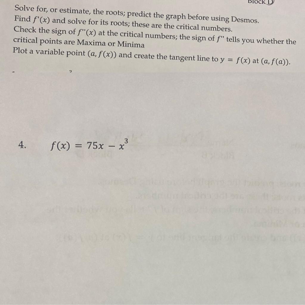 Solved Solve for, or estimate, the roots; predict the graph | Chegg.com