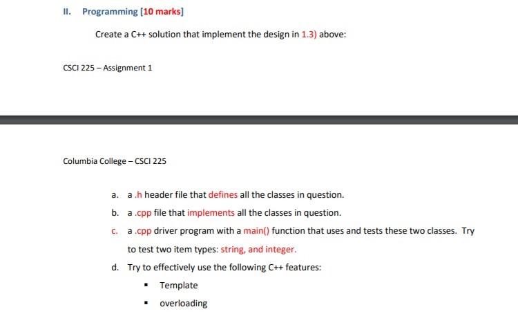 Solved 3) [4] Using UML diagram, design an ADT Chain by | Chegg.com