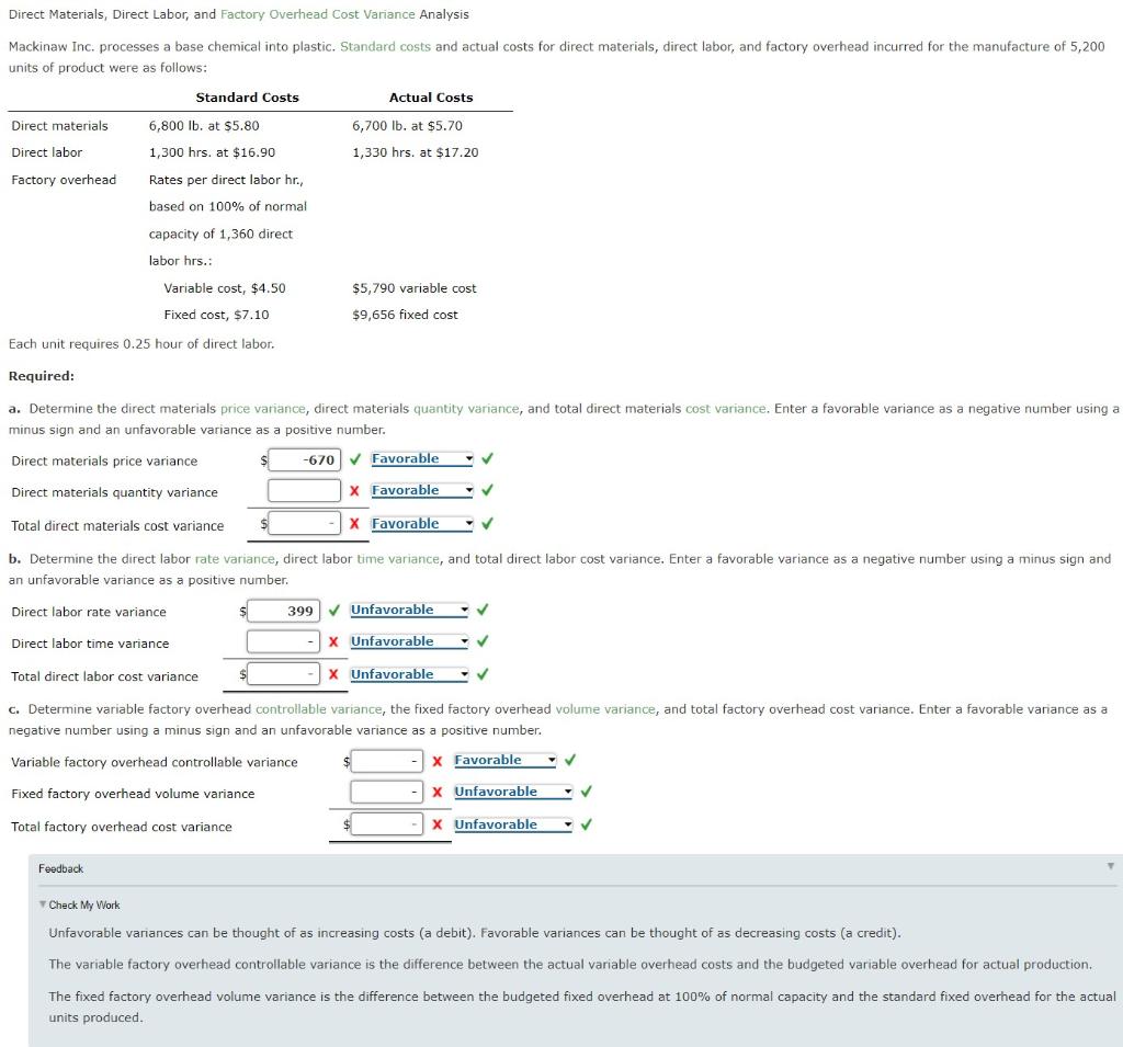 Solved Direct Materials, Direct Labor, and Factory Overhead | Chegg.com