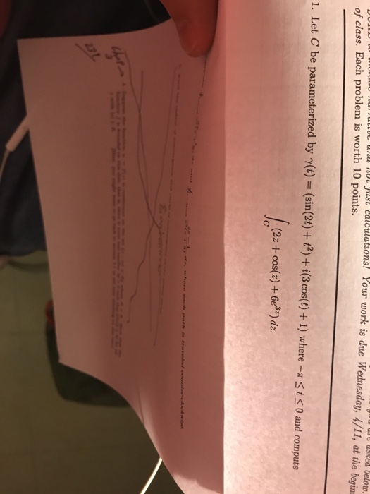 Solved t Jusl calculations! Your work is due Wednesday, | Chegg.com