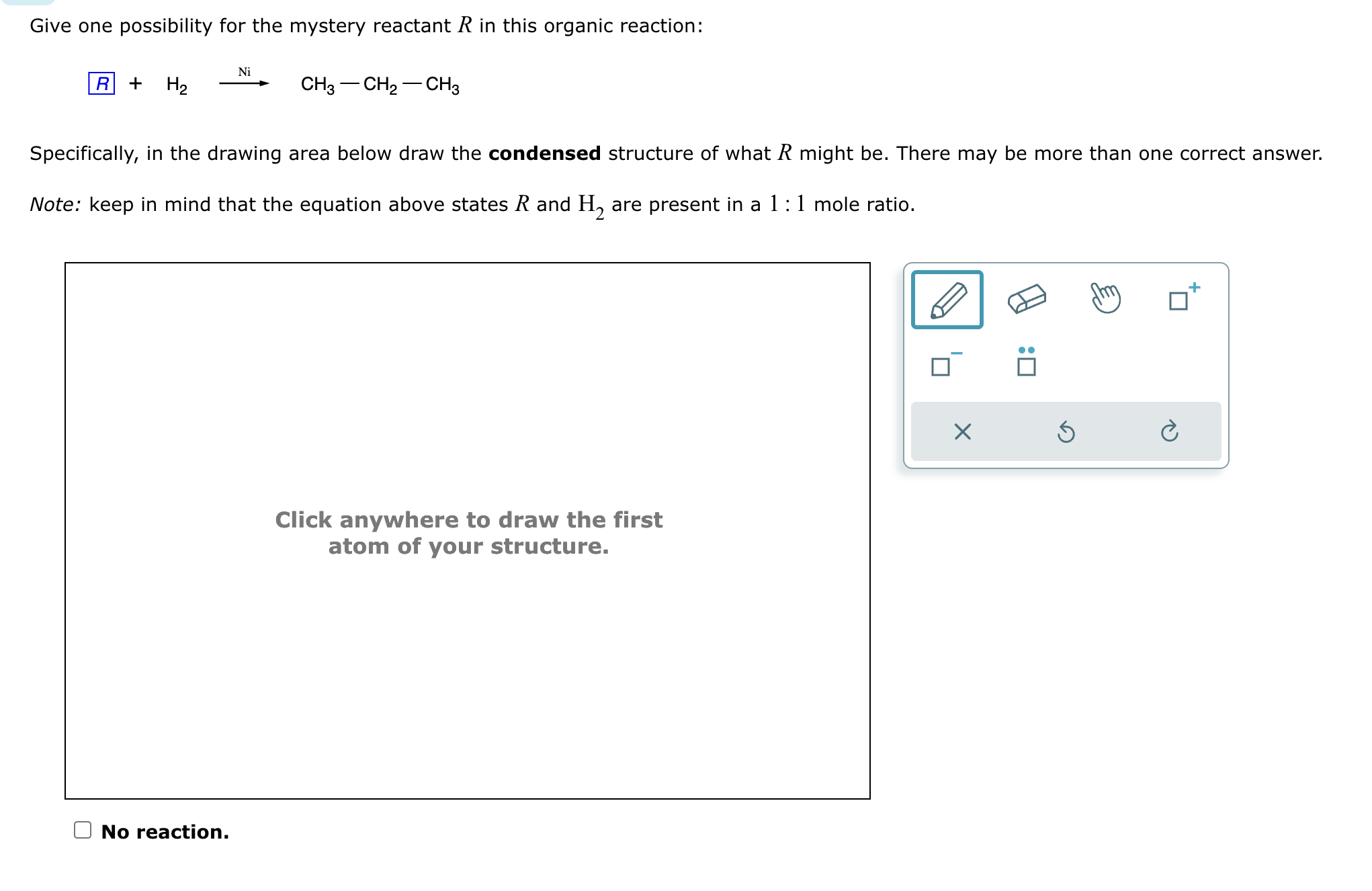 Give one possibility for the mystery reactant R in | Chegg.com