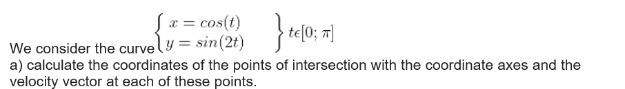 Solved Hello, can you help me Math - Parametric Curves - | Chegg.com