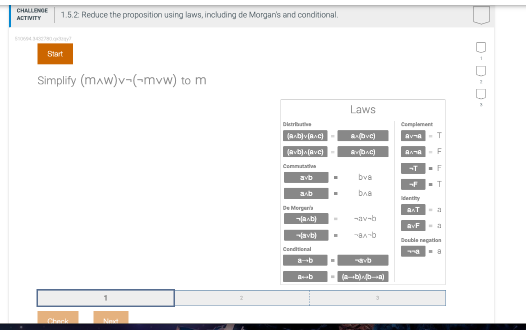 Solved 152 Reduce The Proposition Using Laws Including 4879
