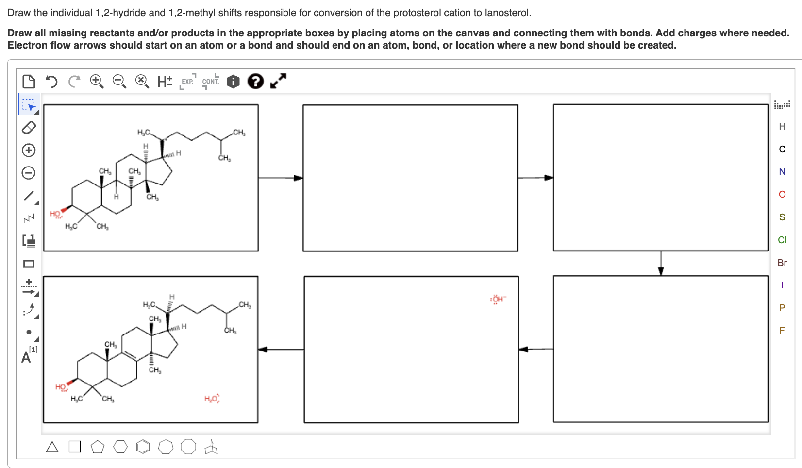 Solved Draw the individual 1,2-hydride and 1,2-methyl shifts | Chegg.com
