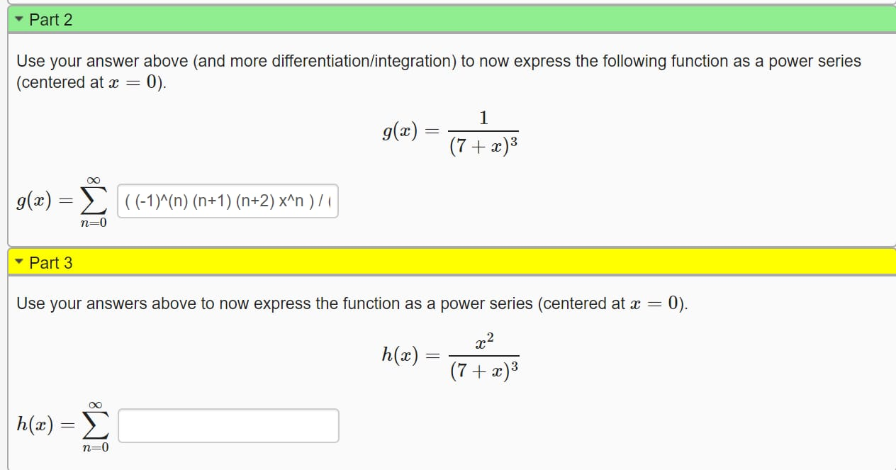 Solved Part 2 Use your answer above (and more | Chegg.com