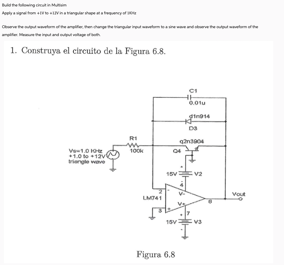 Solved Draw the circuit in Multisim and include pictures of | Chegg.com