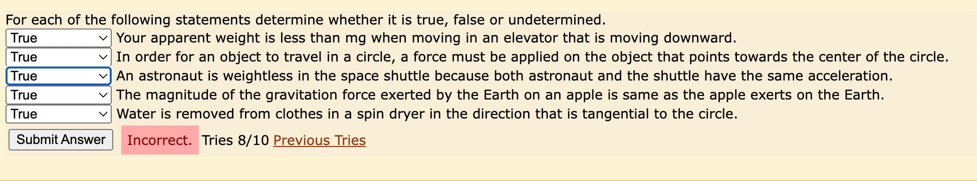 Solved For each of the following statement determine where | Chegg.com