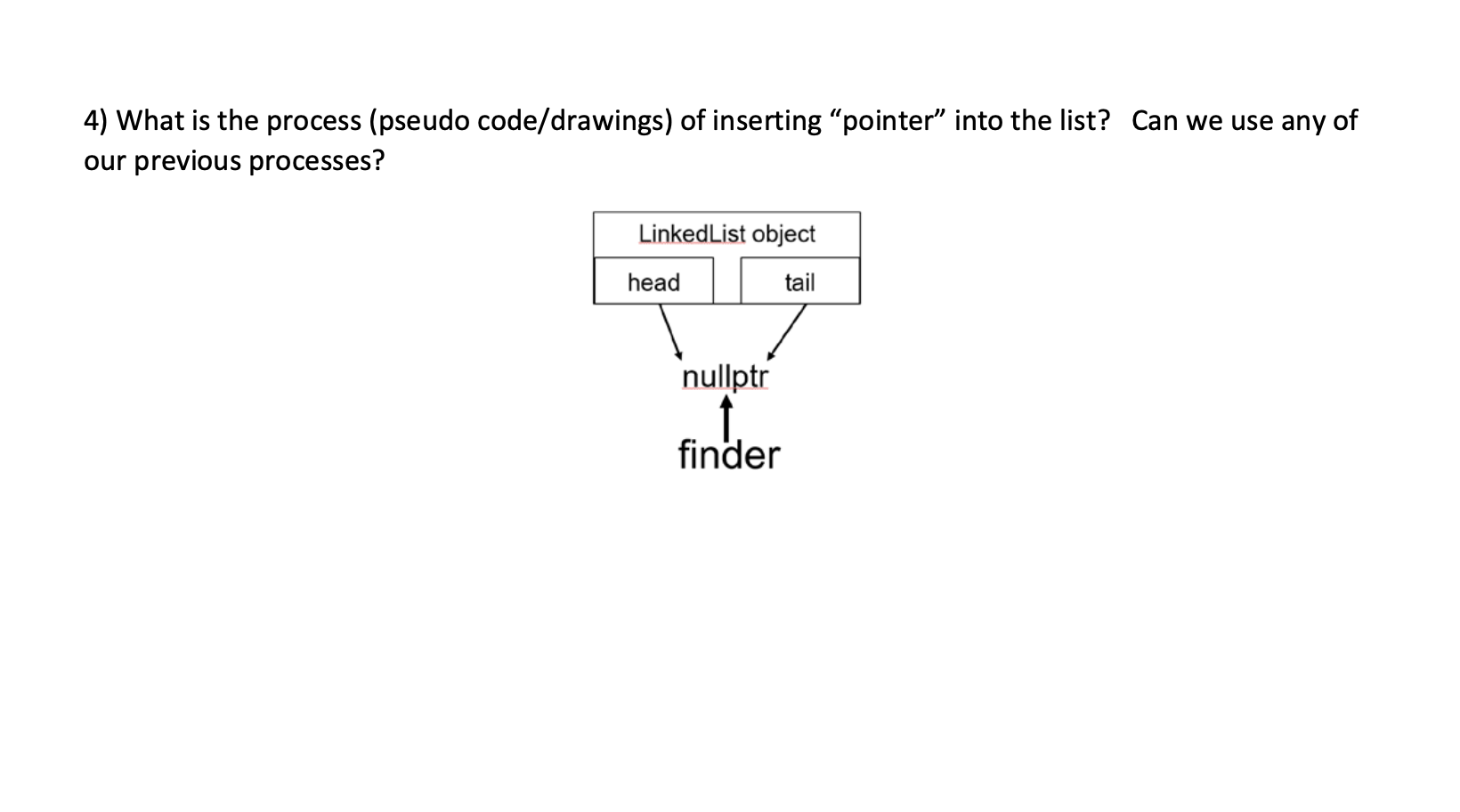 1) What is the process (pseudo code/drawings with | Chegg.com