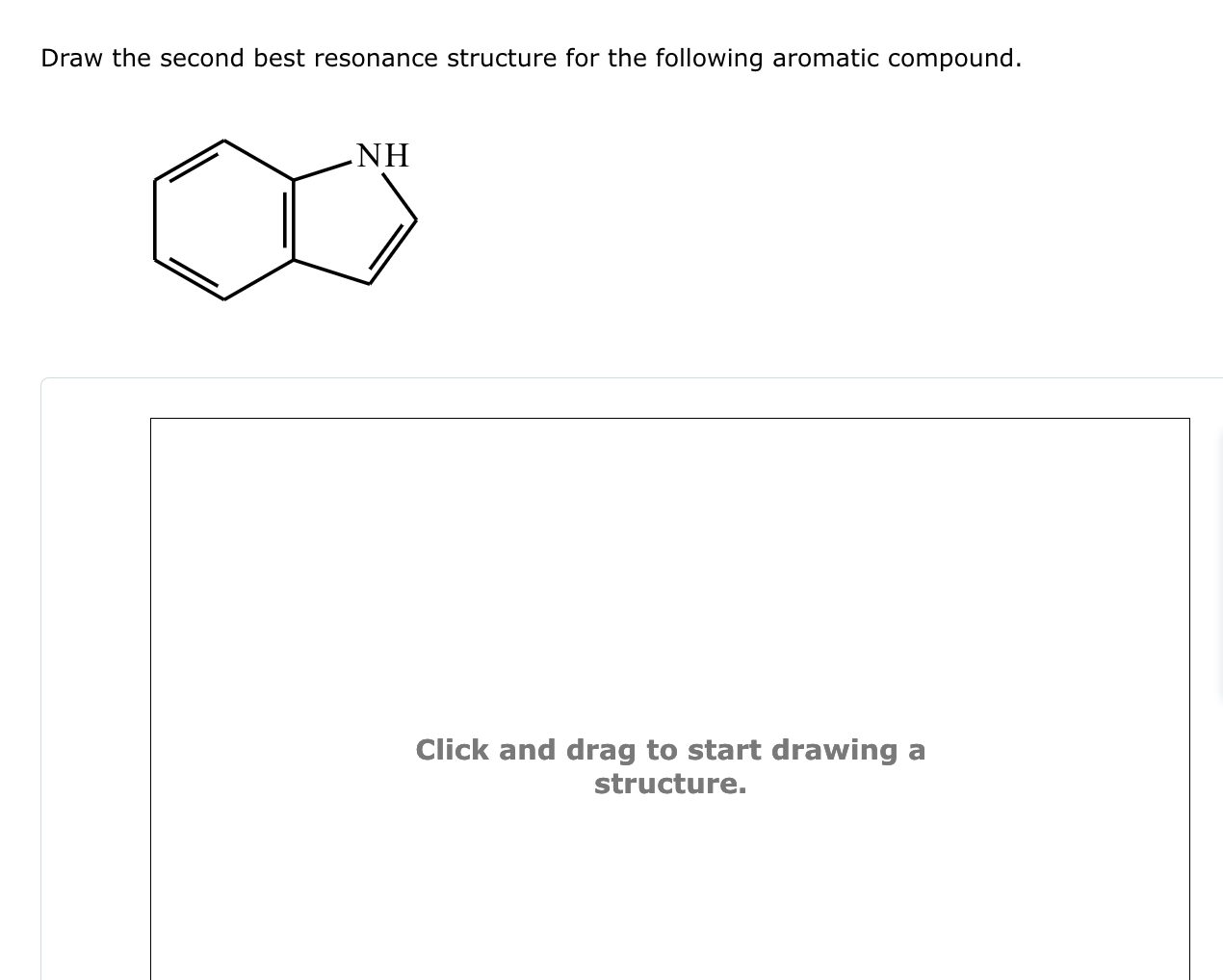 Solved Draw the second best resonance structure for the | Chegg.com