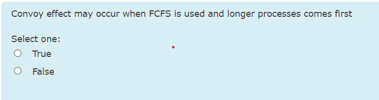 Solved Convoy effect may occur when FCFS is used and longer | Chegg.com