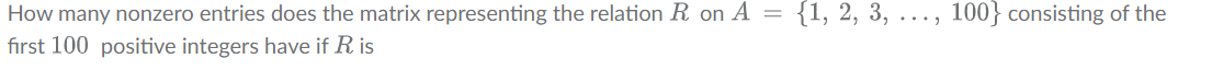 Solved How many nonzero entries does the matrix representing | Chegg.com